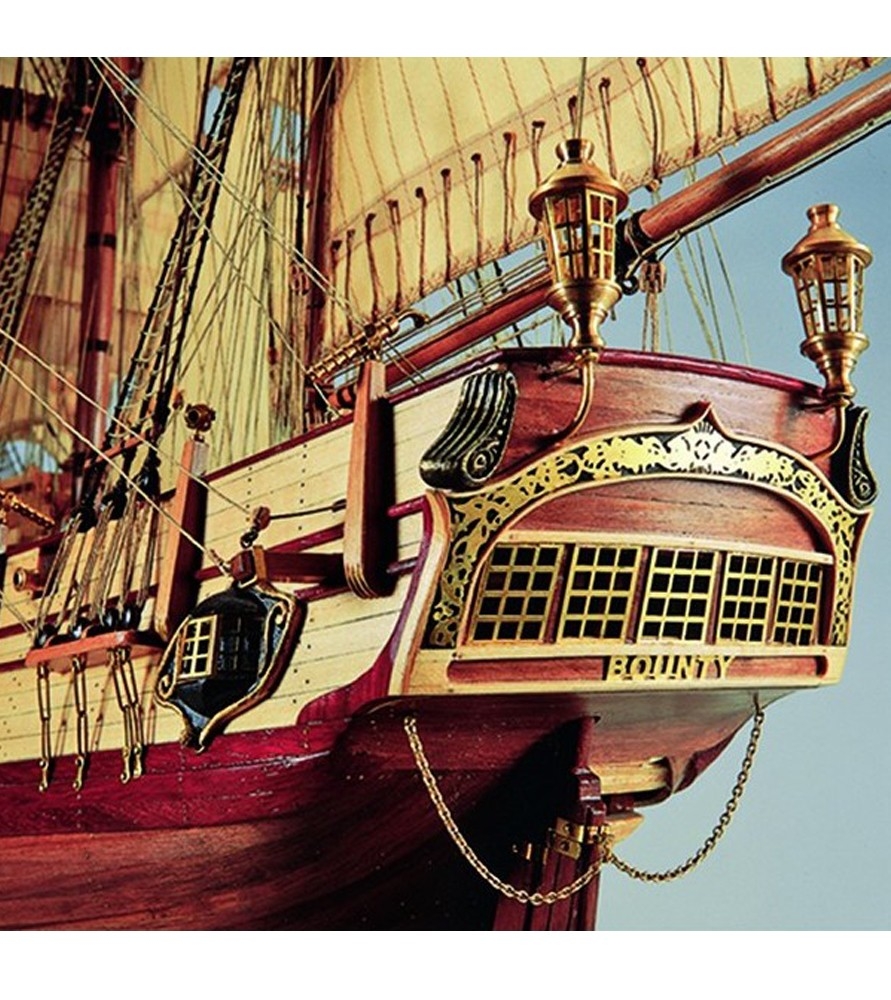 1:48 Frigate HMS Bounty, Wooden Model Ship Kit | Byggesett og ...